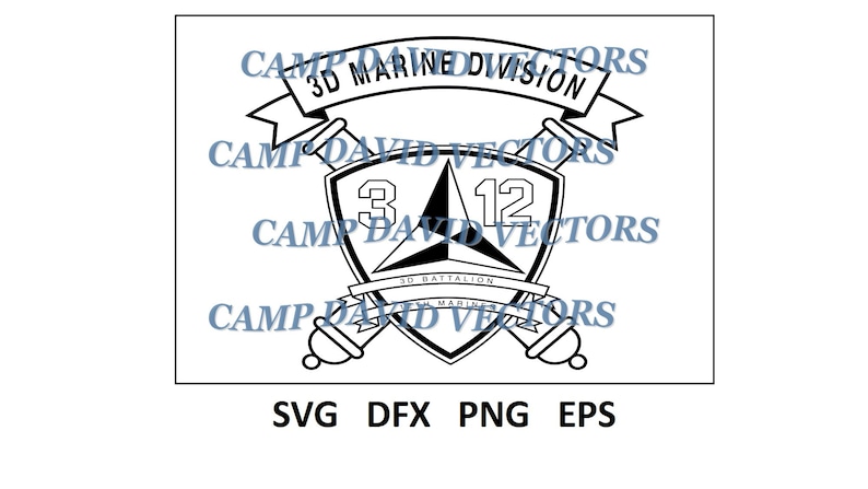 3rd Marine Division, Logo, Seal, Custom, Vector, Law SVG, DXF, Png, Eps ...
