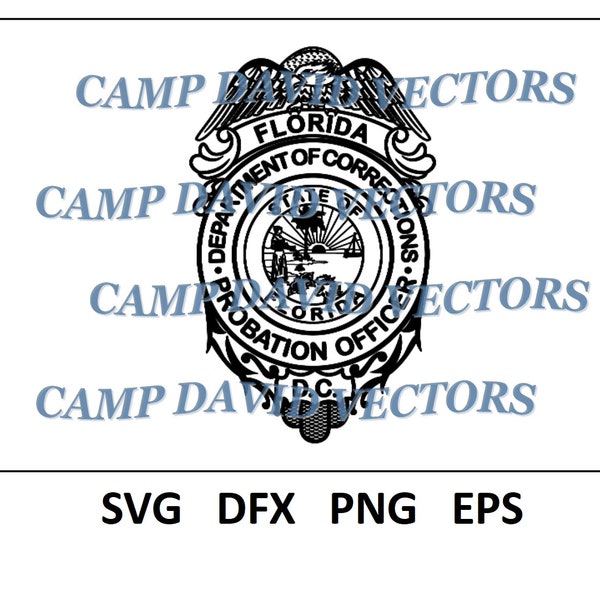 Department of Corrections Logo - Etsy