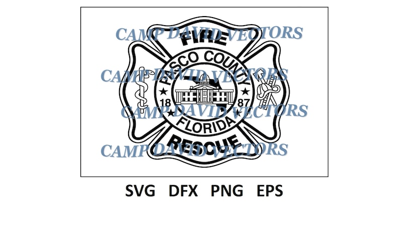 Pasco County Fire Rescue, Logo, Seal, Custom, Vector, Law Enforcement ...