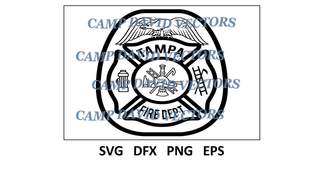 Tampa Fire Department Badge, Logo, Seal, Custom, Vector, Law ...
