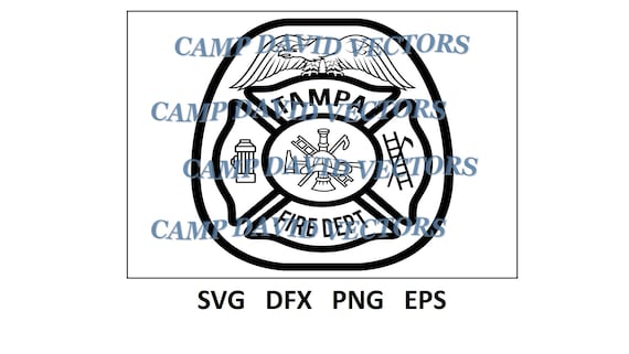 Tampa Fire Department Badge Logo Seal Custom Vector Law - Etsy