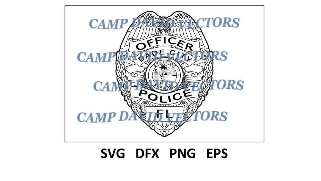 Dade City Police Badge, Logo, Seal, Custom, Vector, Law Enforcement SVG ...