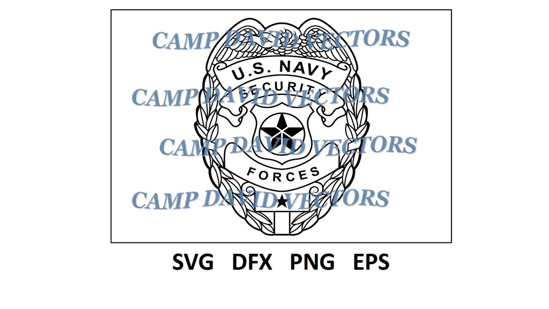 Naval Security Forces Badge, Logo, Seal, Custom, Vector, Law ...