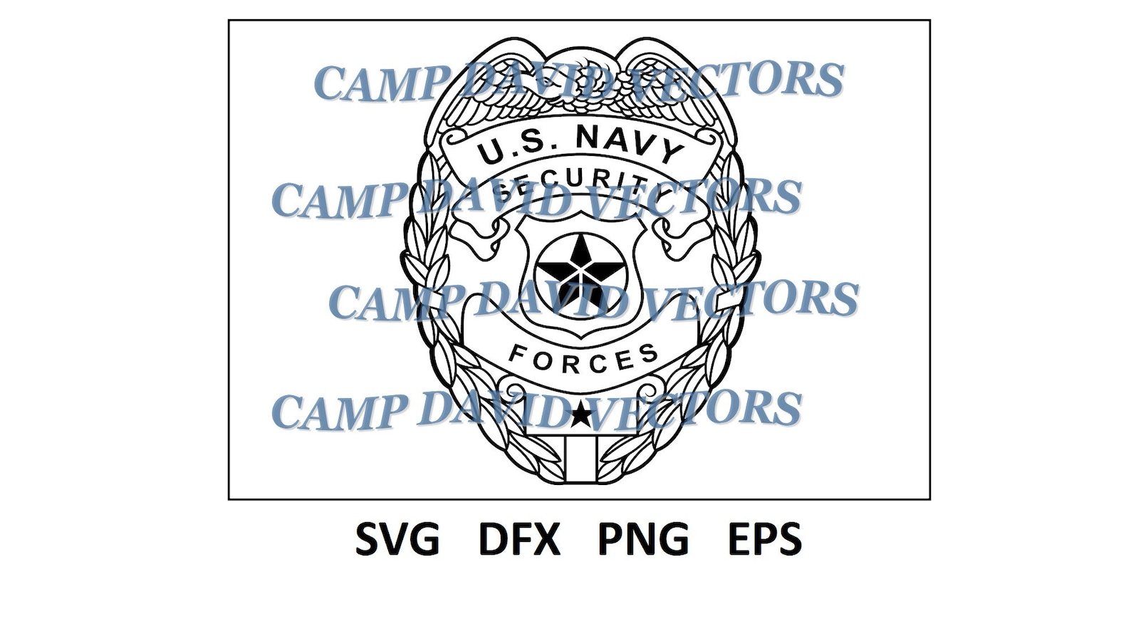 Naval Security Forces Badge, Logo, Seal, Custom, Vector, Law ...