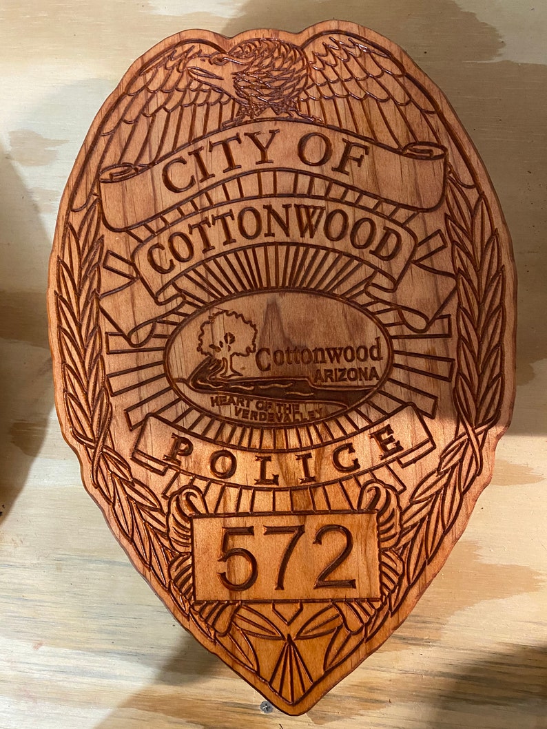 Cottonwood Arizona Police Badge, Logo, Seal, Custom, Vector, Law ...