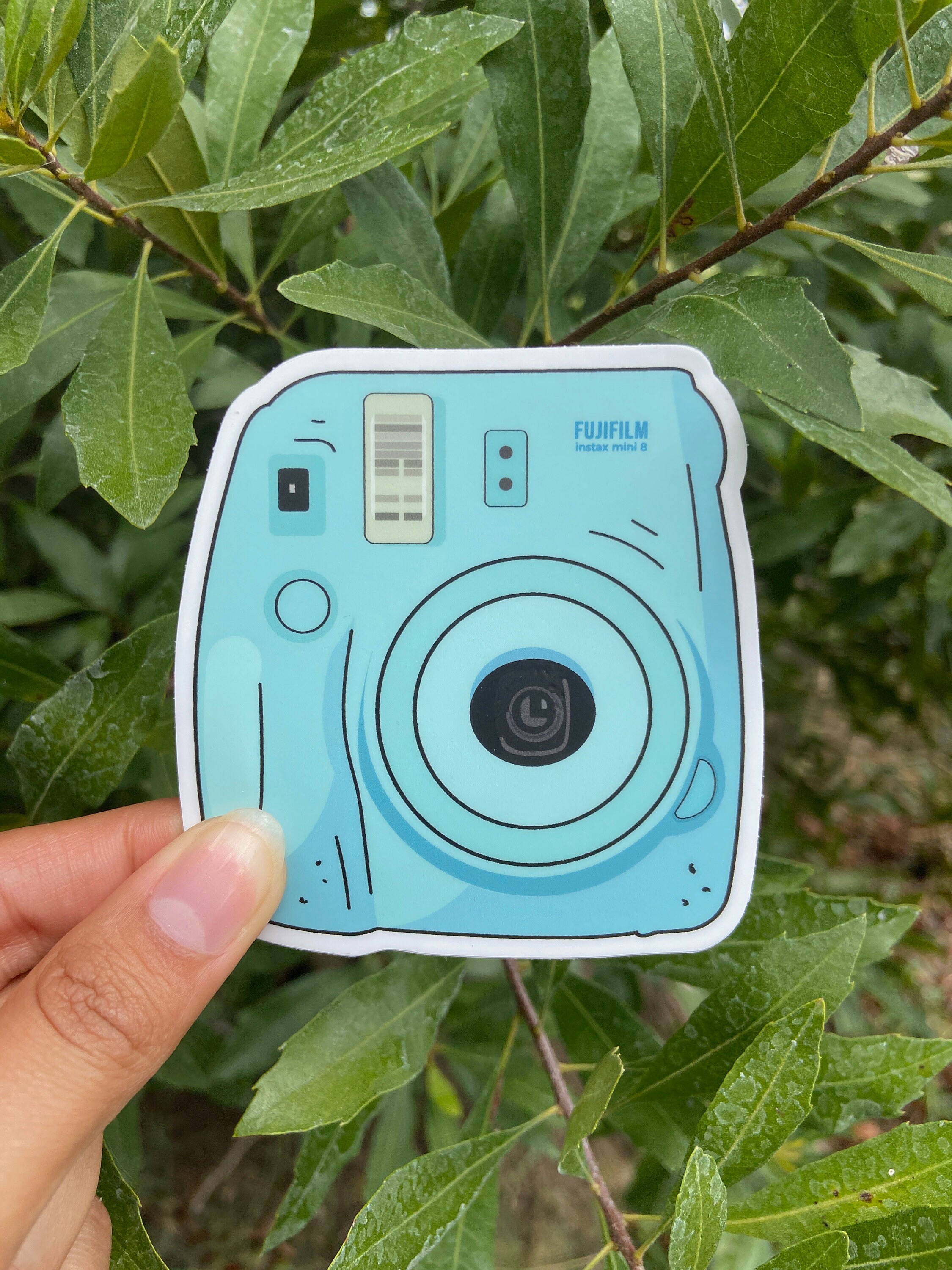 Instax Mini 8 Aqua Body Stickers