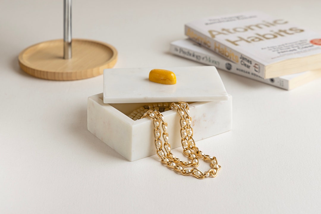 Marble Jewellery Box, Marble Box, Marble Storage Box, Storage Box ...