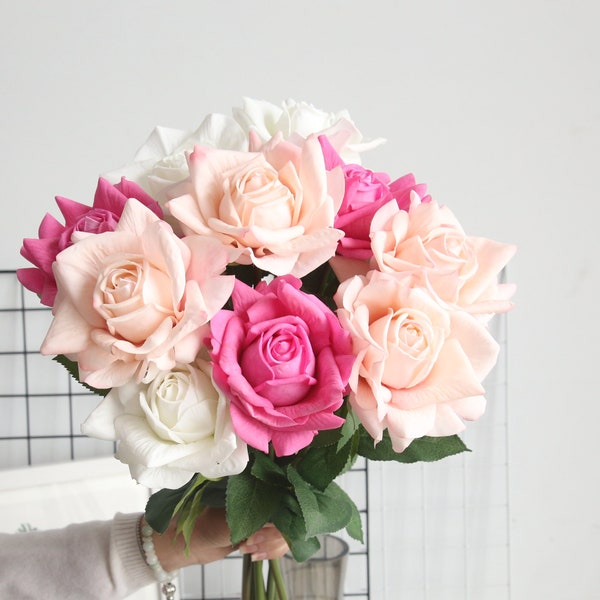 Real Touch Roses - Etsy