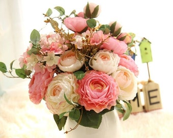 Silk Flower Bouquet | Etsy