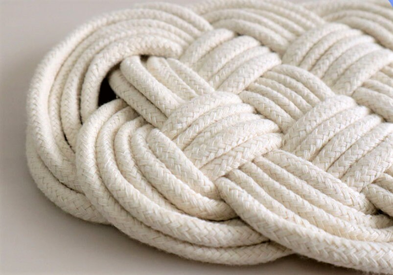 Braided Cotton Rope Coaster / Trivet / Pot Holder Woven | Etsy