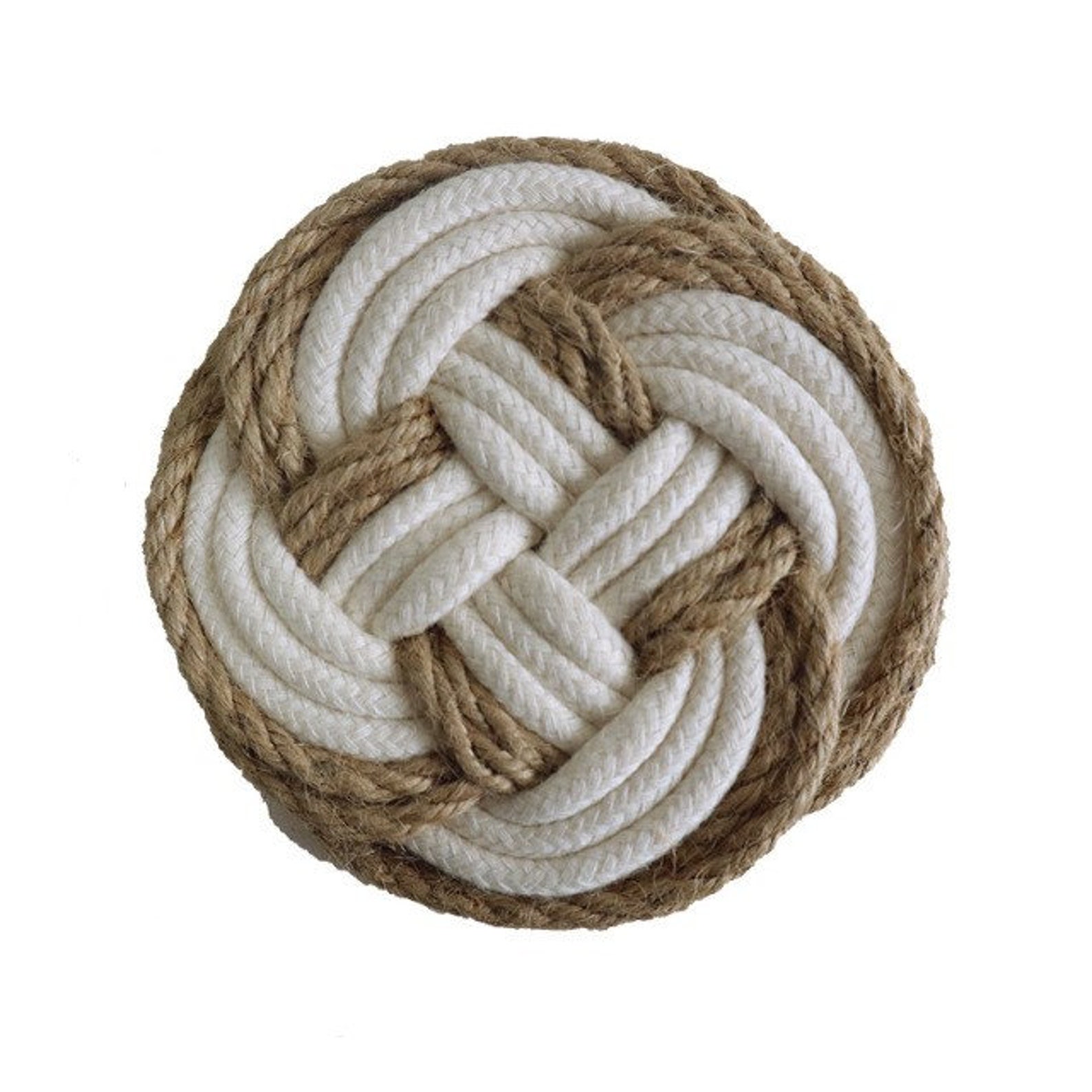 Braided Cotton Rope Coaster / Trivet / Pot Holder Woven - Etsy