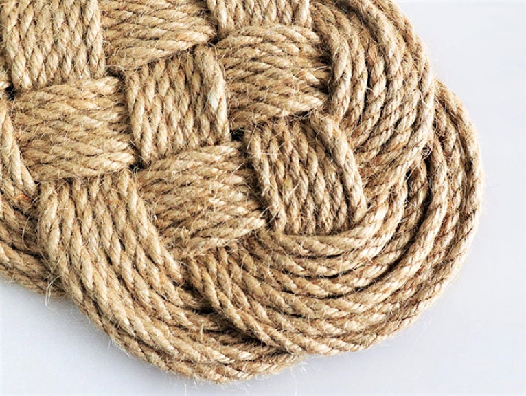 Braided Cotton Rope Coaster / Trivet / Pot Holder Woven | Etsy