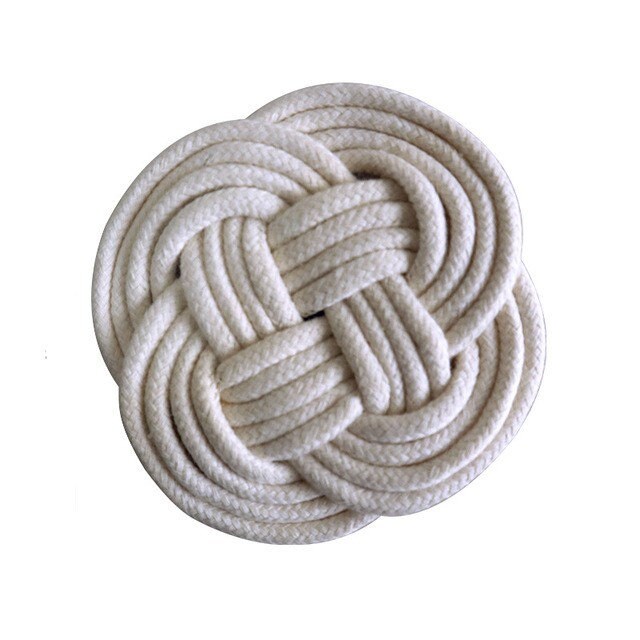 Braided Cotton Rope Coaster / Trivet / Pot Holder Woven | Etsy