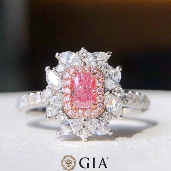 Pink Ice Ring - Etsy