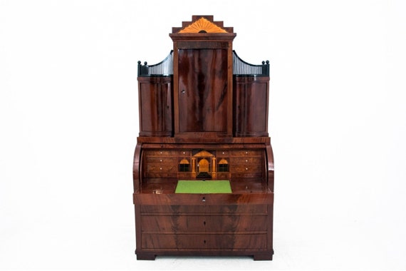 Biedermeier Secretary Northern Europe Circa 1890. Restored Etsy