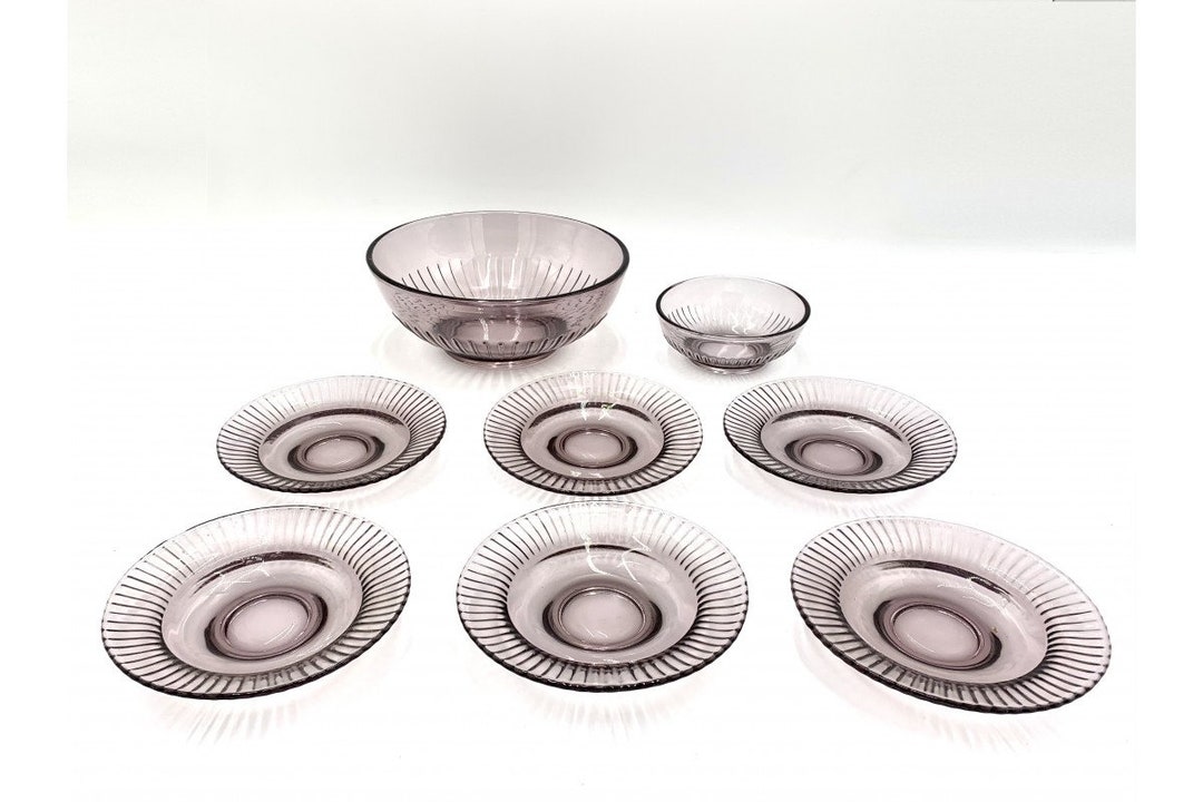 Violet Plates, Poland, 1980s - Etsy