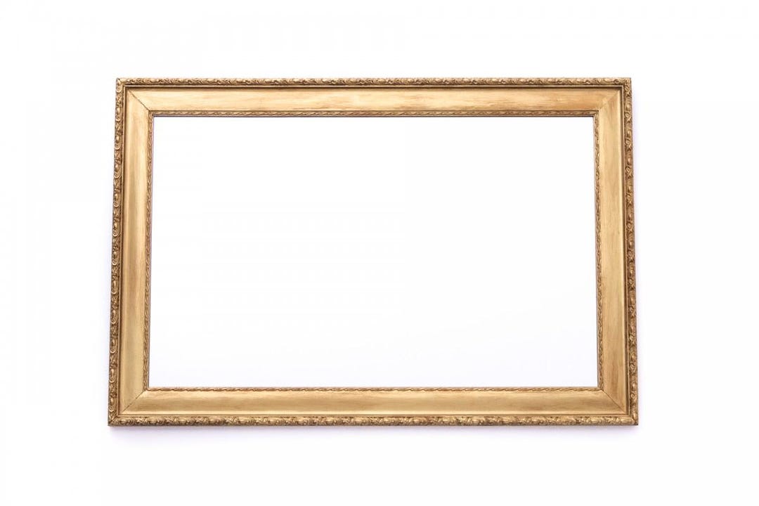 Horizontal Mirror in a Gold Frame. - Etsy