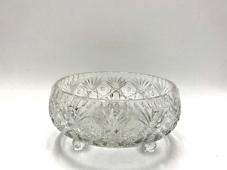 Crystal Bowl Poland 1960s - Etsy