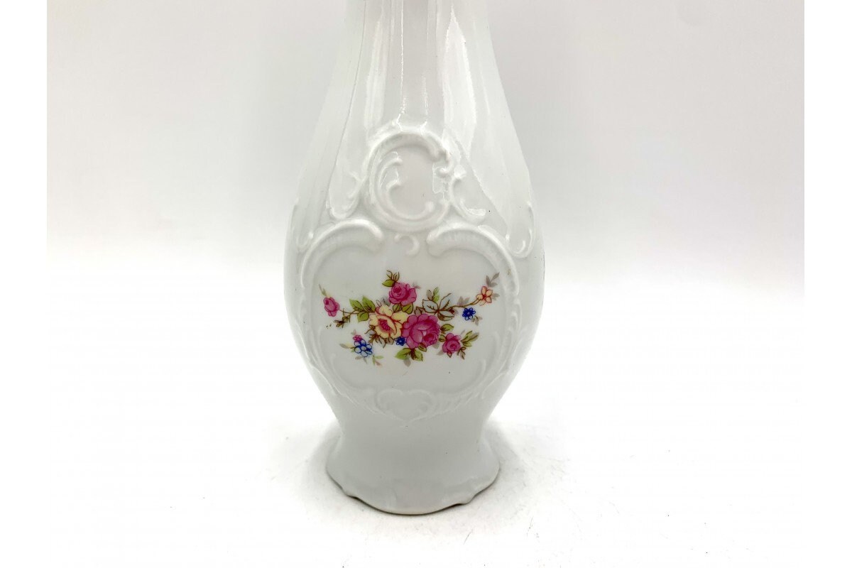 White Porcelain Vase Vintage, Poland, 1970s. - Etsy