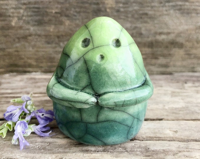 Spring Nature Spirit Raku Sculpture | Shinto Shamanism Guardian Statue ...