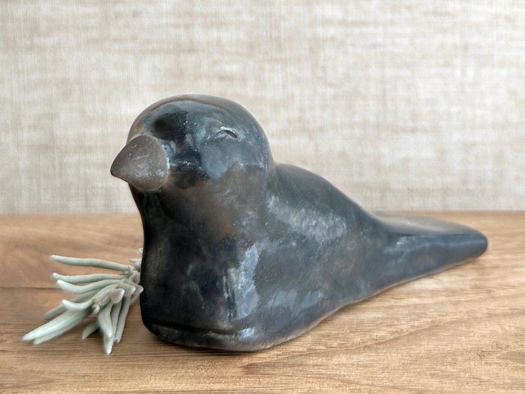 Magical Raven Kami Nature Spirit Sculpture | Shinto Shamanism Crow ...