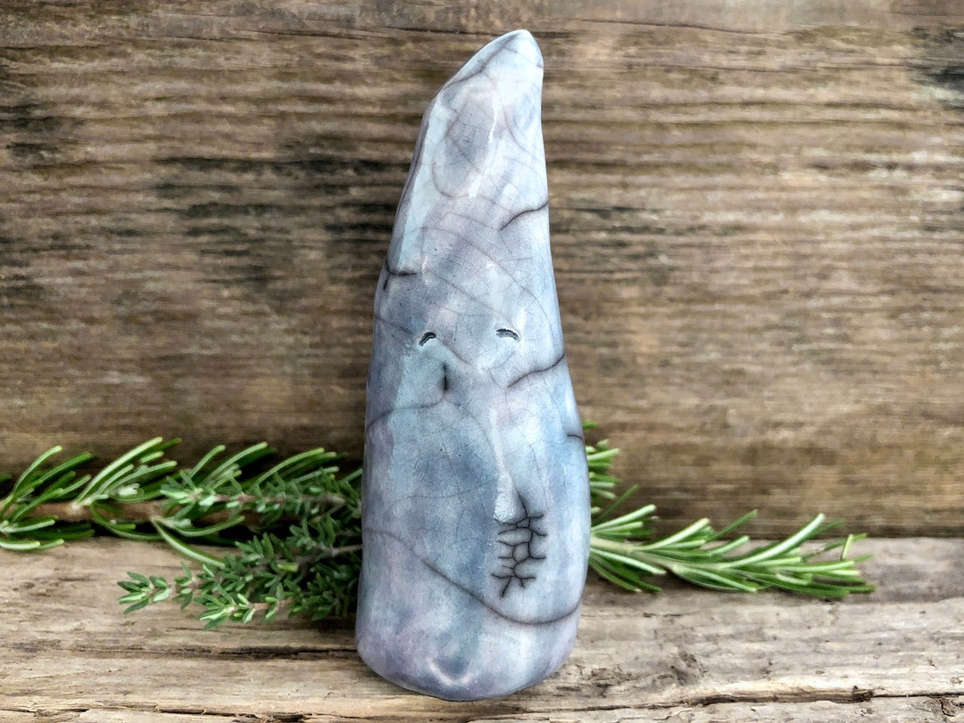Christmas, Winter Solstice Gnome Spirit Sculpture Decoration blue - Etsy