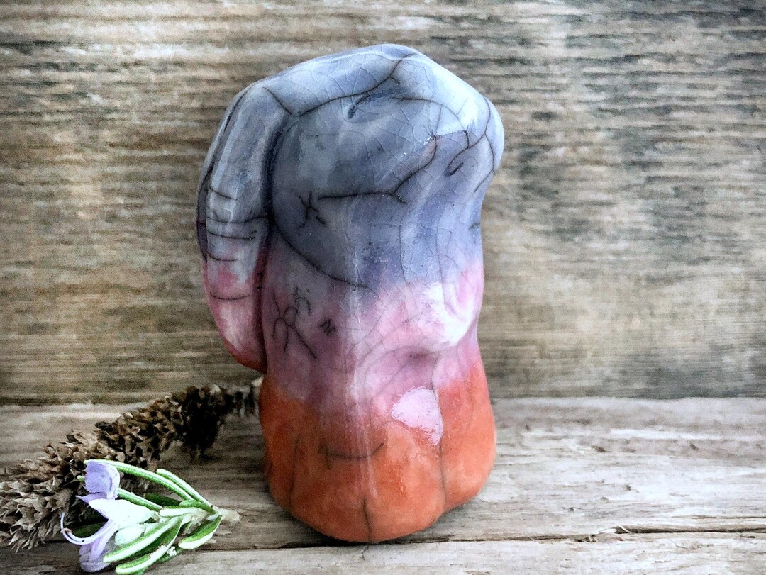 RESERVED: Sunrise Rabbit Kami Spirit Guardian Sculpture Shinto ...