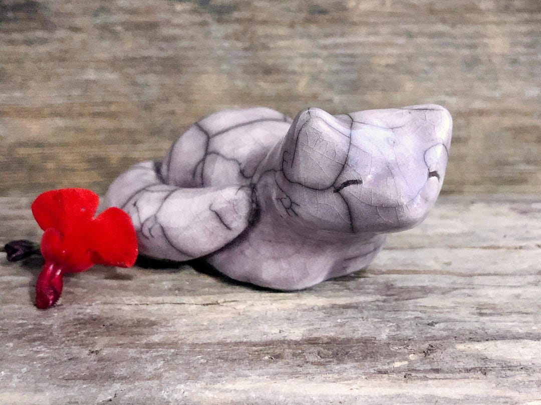 Quiet Winter Kitsune Fox Kami Nature Spirit Sculpture Shinto Inari ...