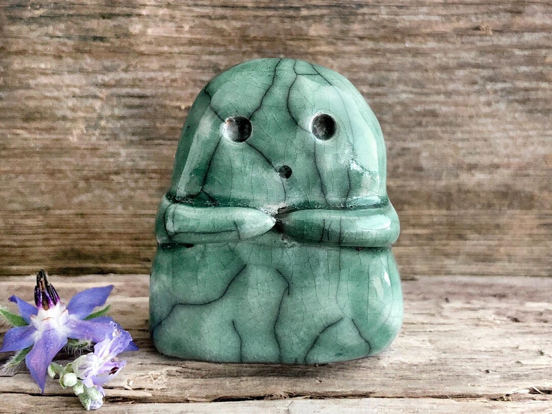 Kodama Tree & Nature Spirit Raku Kami Sculpture Shinto Guardian ...