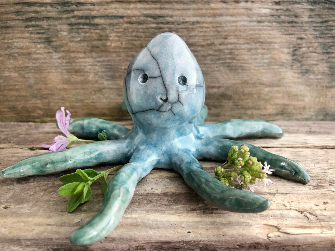 Octosquid Guardian Spirit Friend Statue | Cute Shinto Shamanism ...