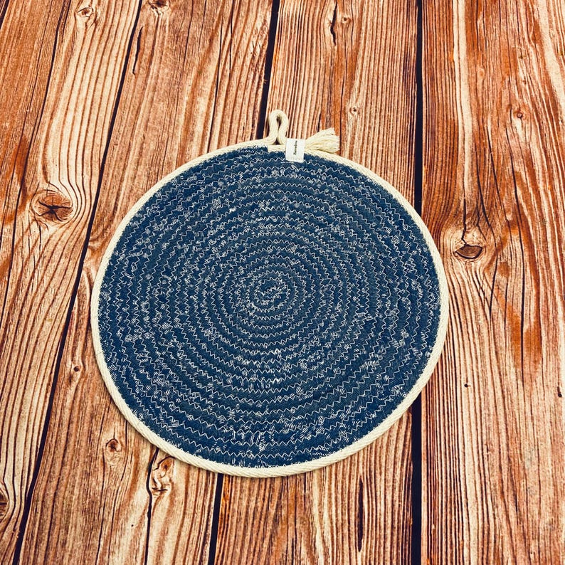 Trivet Large Coiled Fabric Wrapped Rope Trivets - Etsy Australia