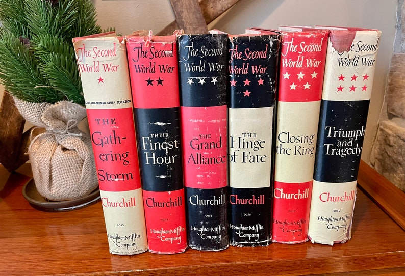 The Second World War Book Set, Book Club Editions, Winston S. Churchill ...