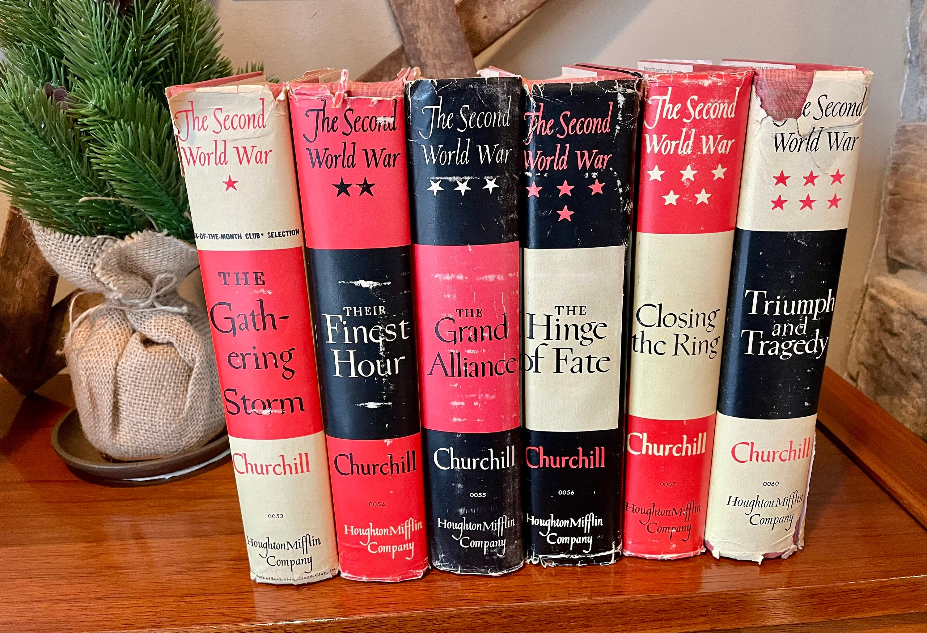 The Second World War Book Set, Book Club Editions, Winston S. Churchill ...