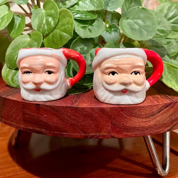 Vintage Santa Mugs - Etsy