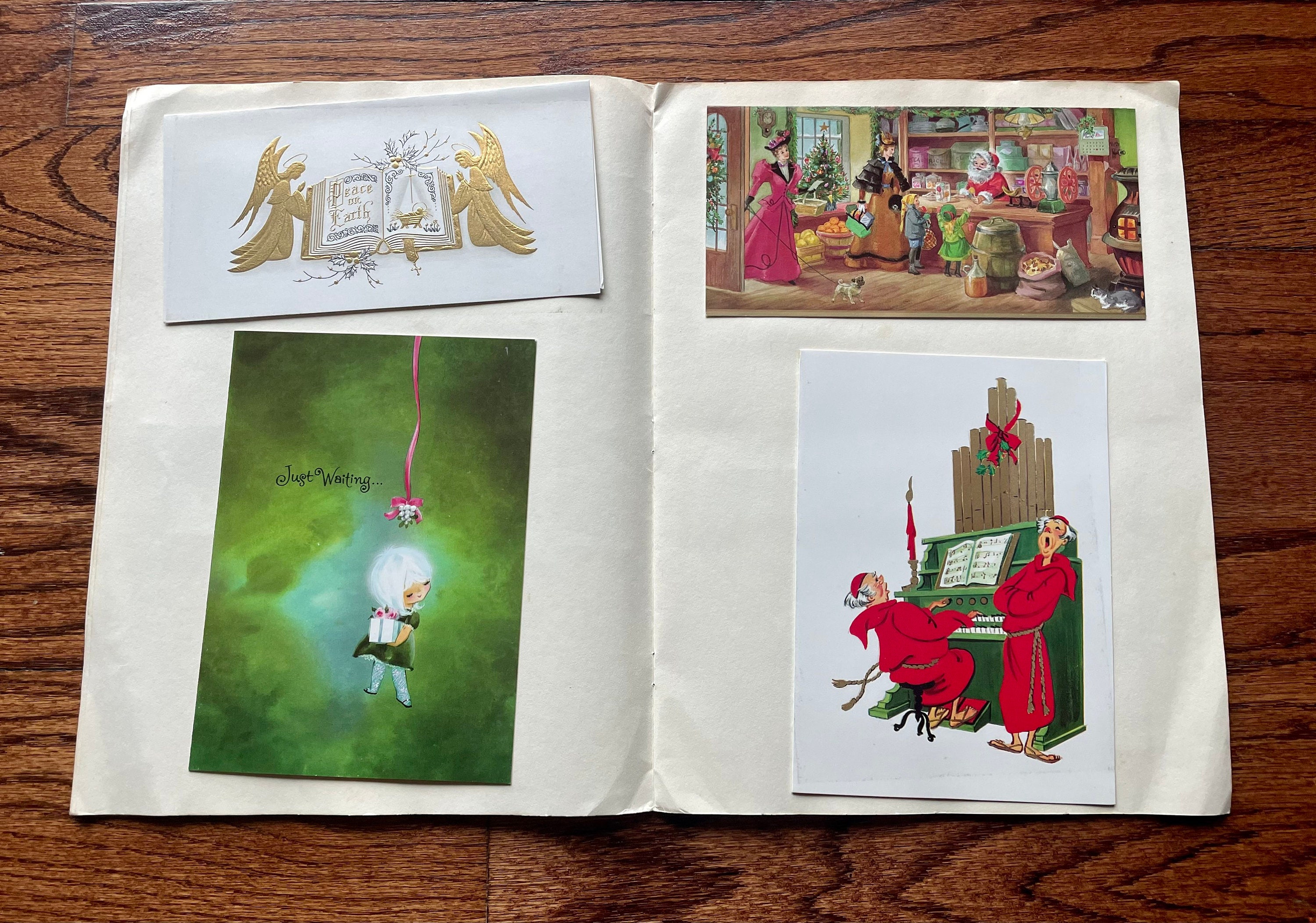 Vintage Christmas Cards, Salesman Sample Holiday Card Catalog ...