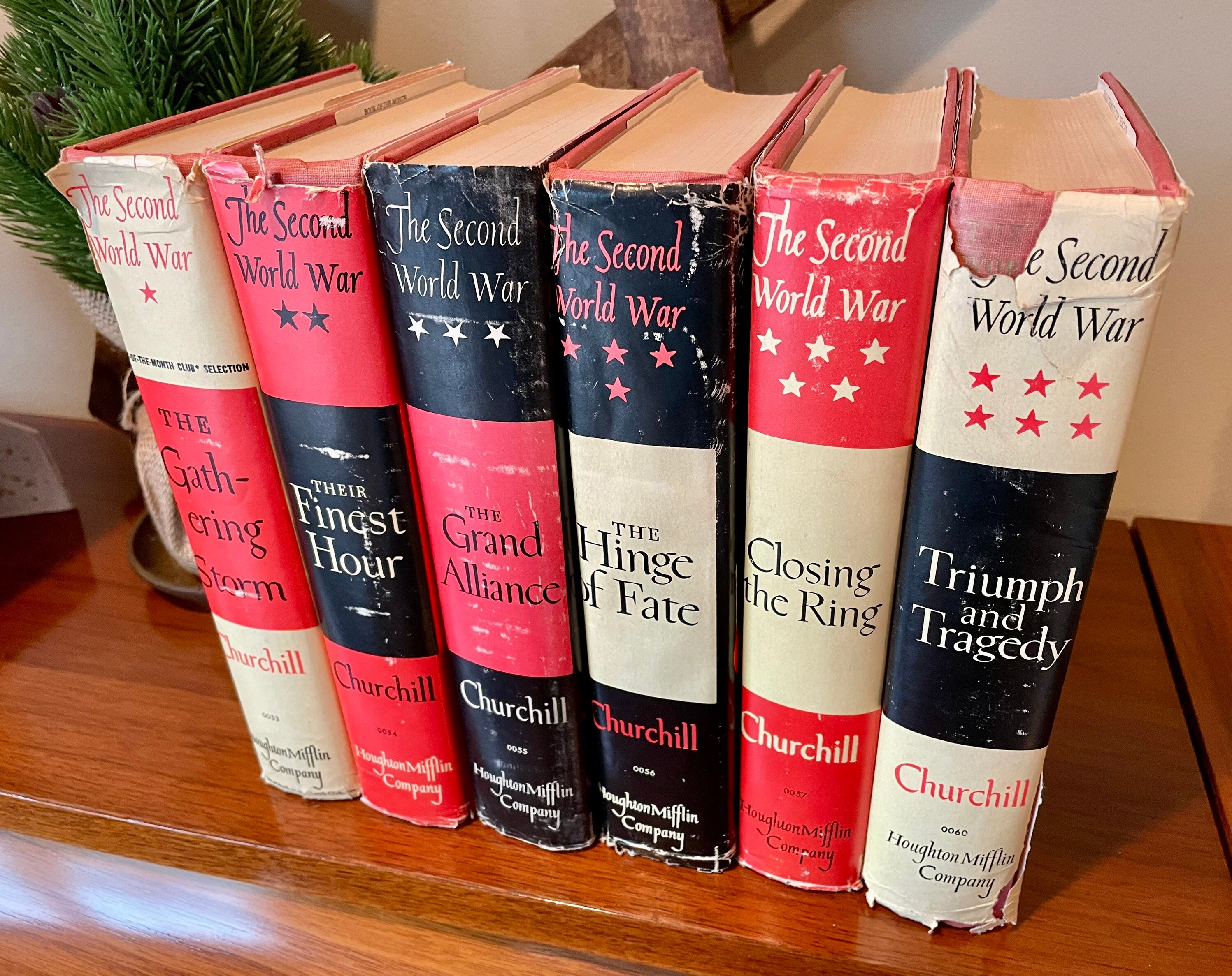 The Second World War Book Set, Book Club Editions, Winston S. Churchill ...
