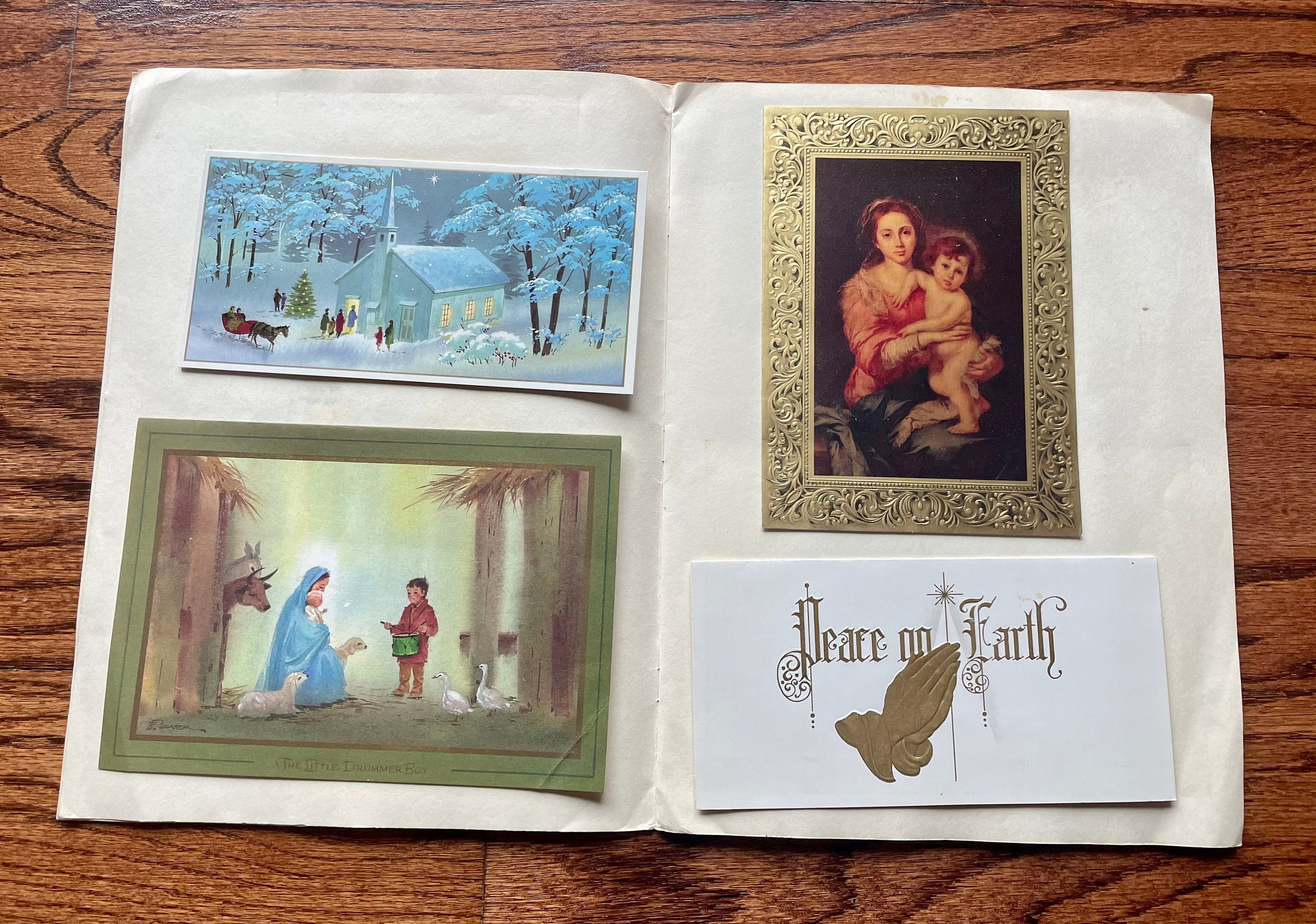 Vintage Christmas Cards, Salesman Sample Holiday Card Catalog ...