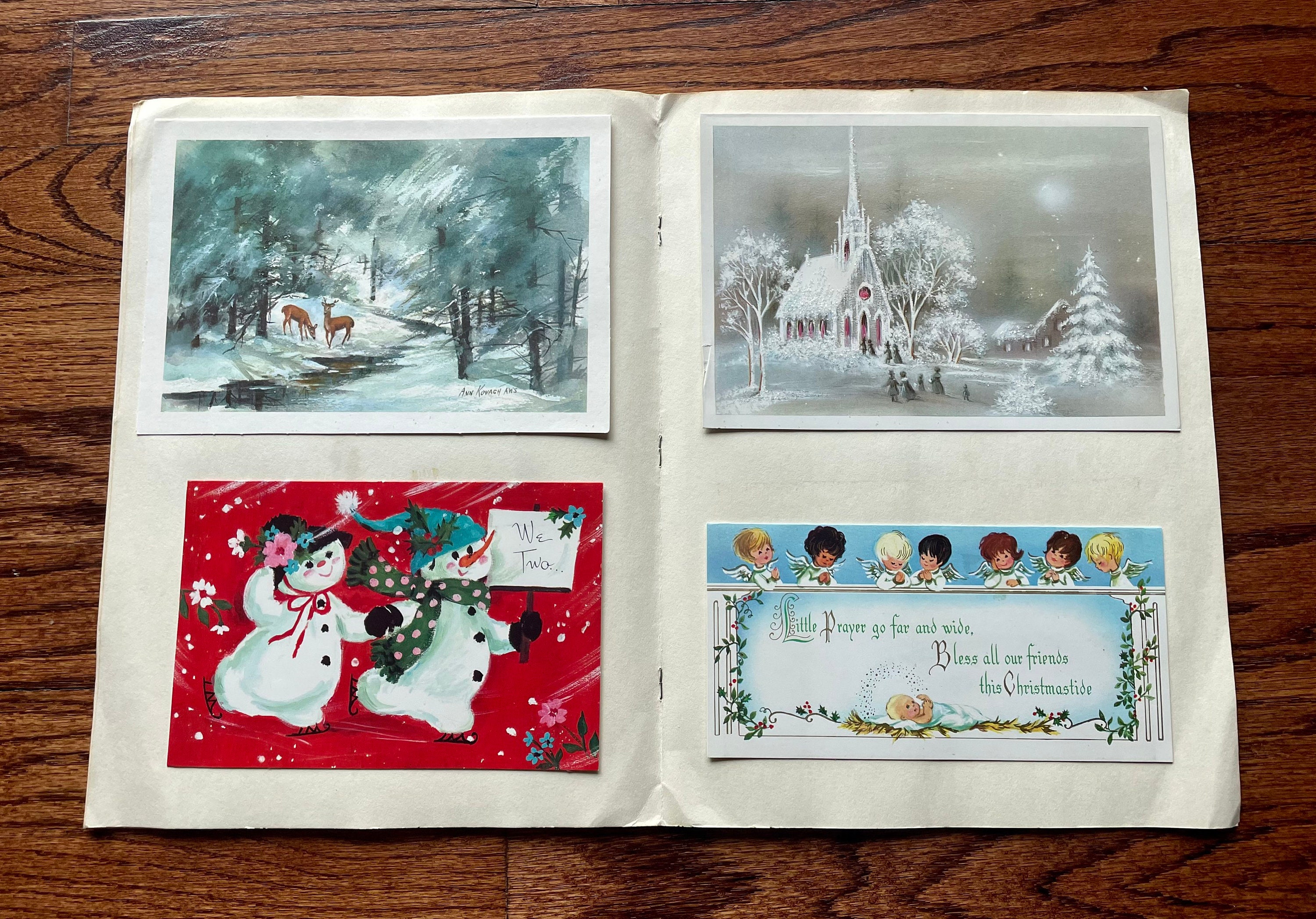 Vintage Christmas Cards, Salesman Sample Holiday Card Catalog ...