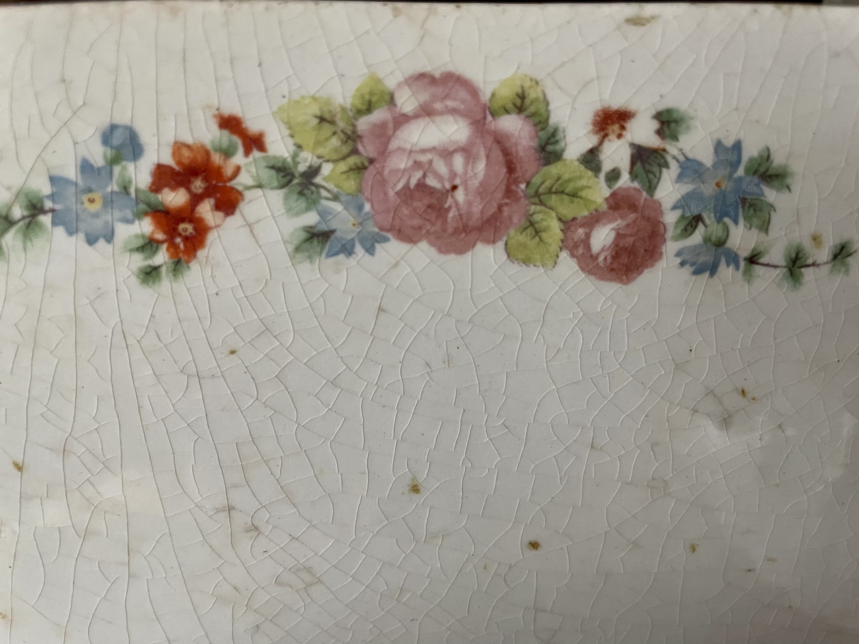 Antique Porcelain Salt Box With Wooden Lid Vintage Wall - Etsy
