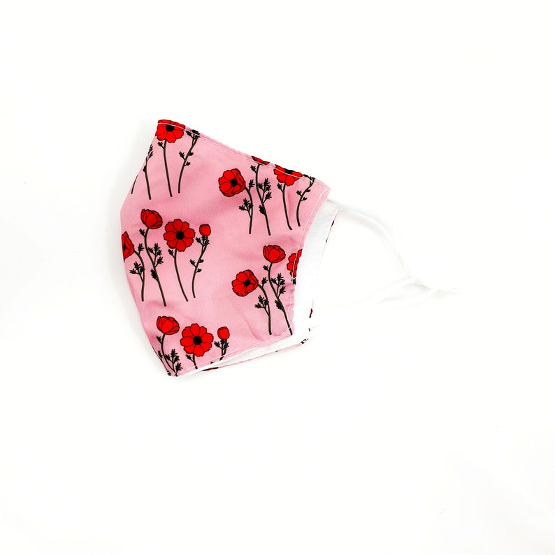Poppy Face Mask Adults Kids Remembrance Day Washable Reusable - Etsy ...