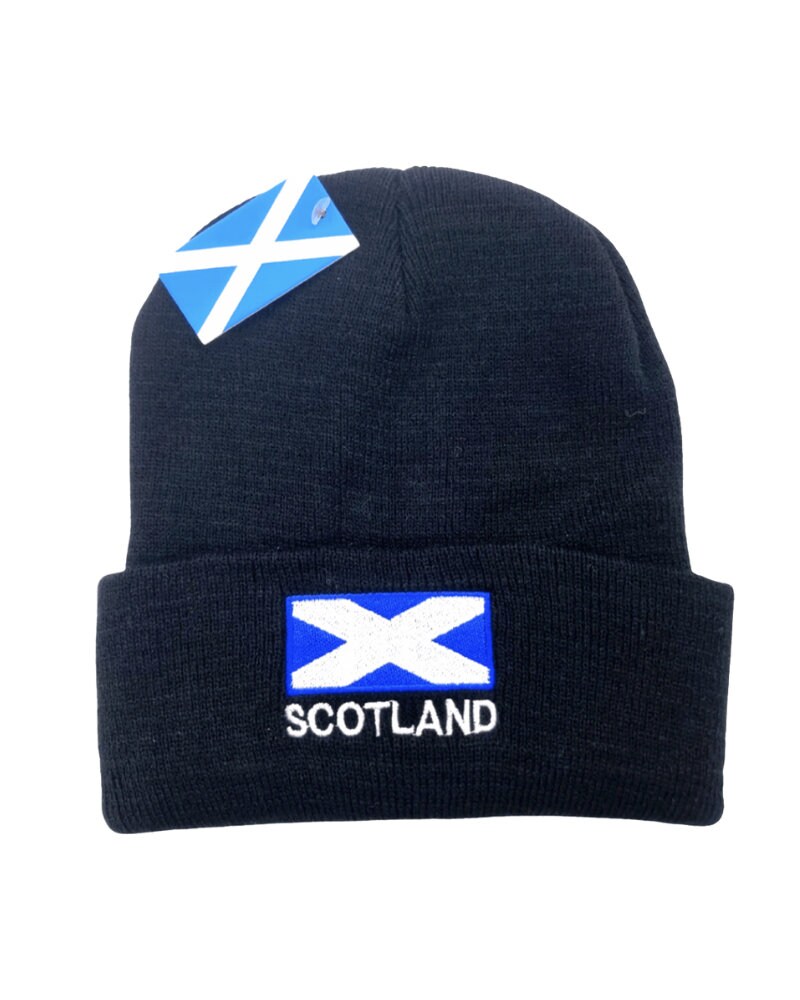 Scotland Flag Beanie Scottish Beanie Saltire Logo Beanie Hat - Etsy