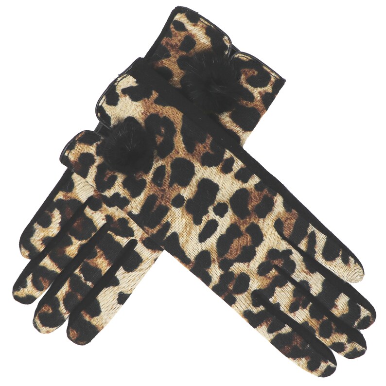Faux Fur Leopard print and Snake print Gloves | Etsy
