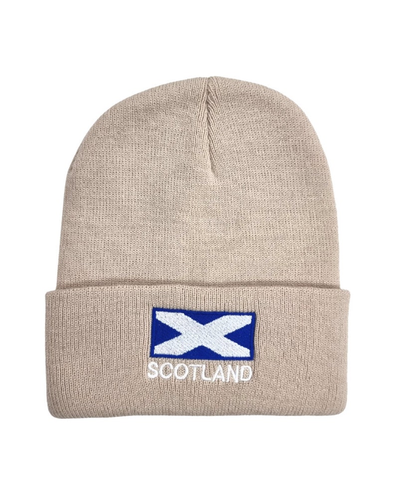 Scotland Flag Beanie Scottish Beanie Saltire Logo Beanie Hat - Etsy