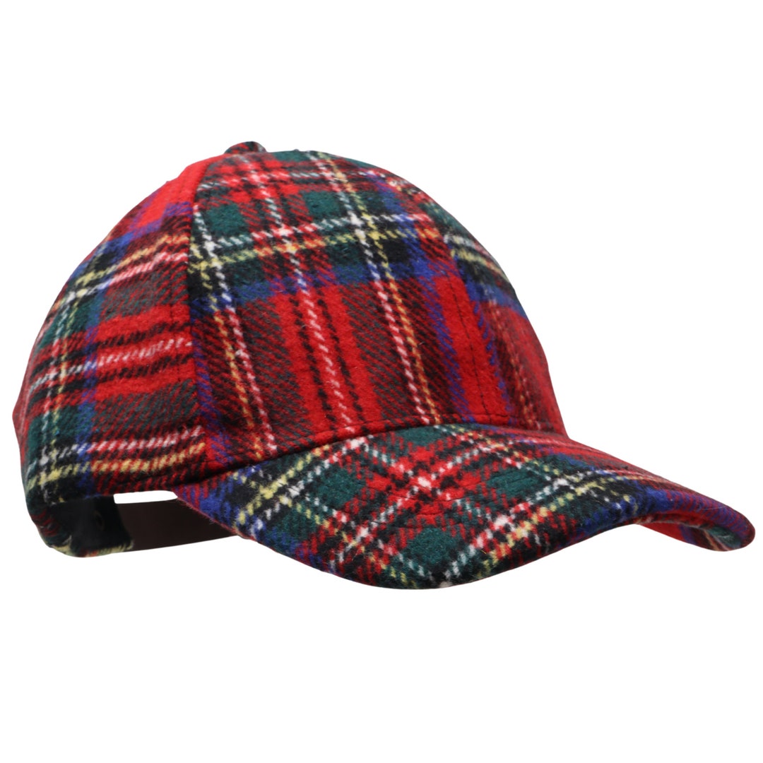 Tartan Cap Baseball Cap Winter Hat Warm Hat Men Baseball Cap Christmas ...
