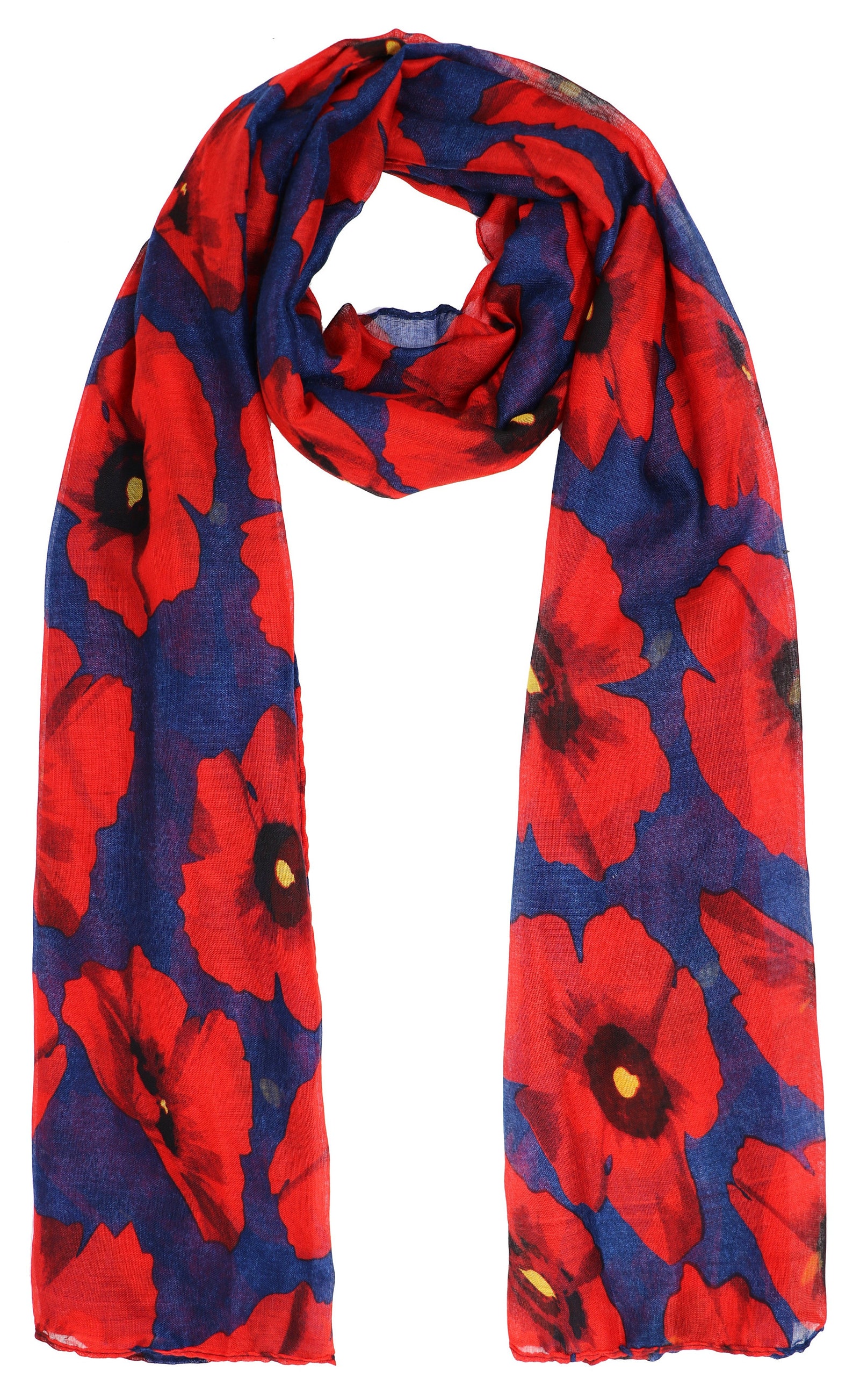 Memorial Day Poppy Scarf Women Fashion Scarves Long Large & Soft WARM ...