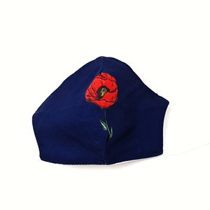 Face Mask Poppy Remembrance Day - Etsy UK