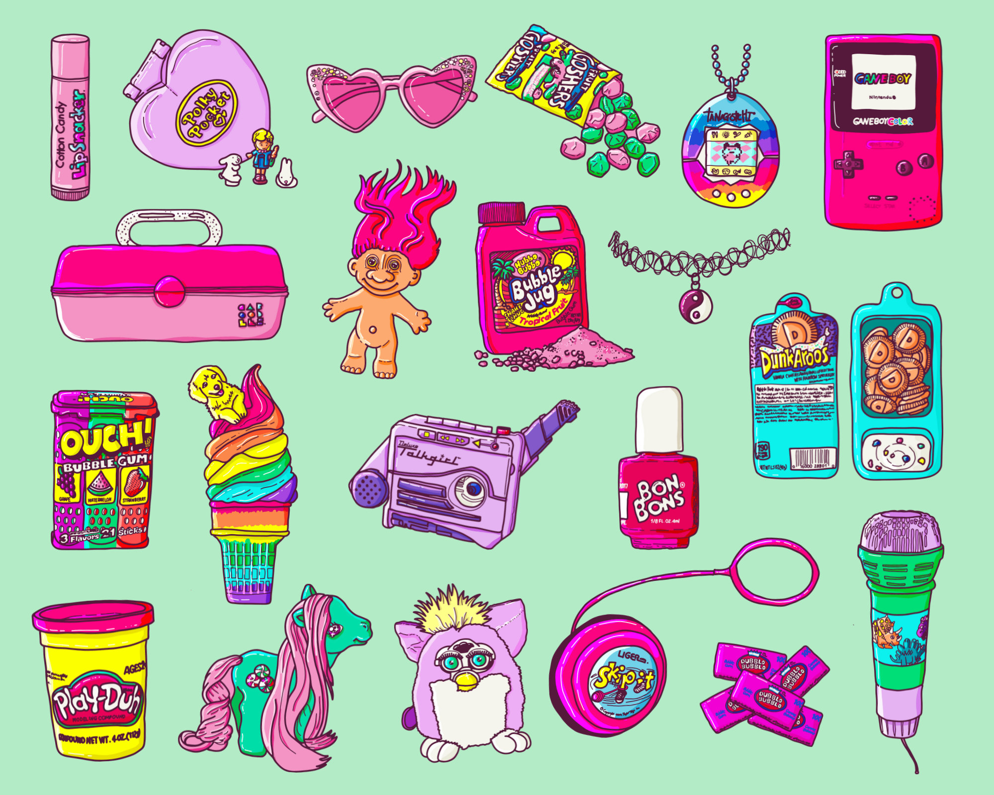 90s Girl Aesthetic Clipart Pack VSCO Nostalgia - Etsy Australia