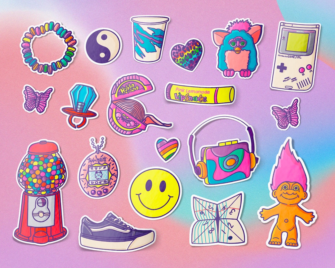 90s Nostalgia VSCO Stickers Pack Pop Culture Stickers Laptop - Etsy UK