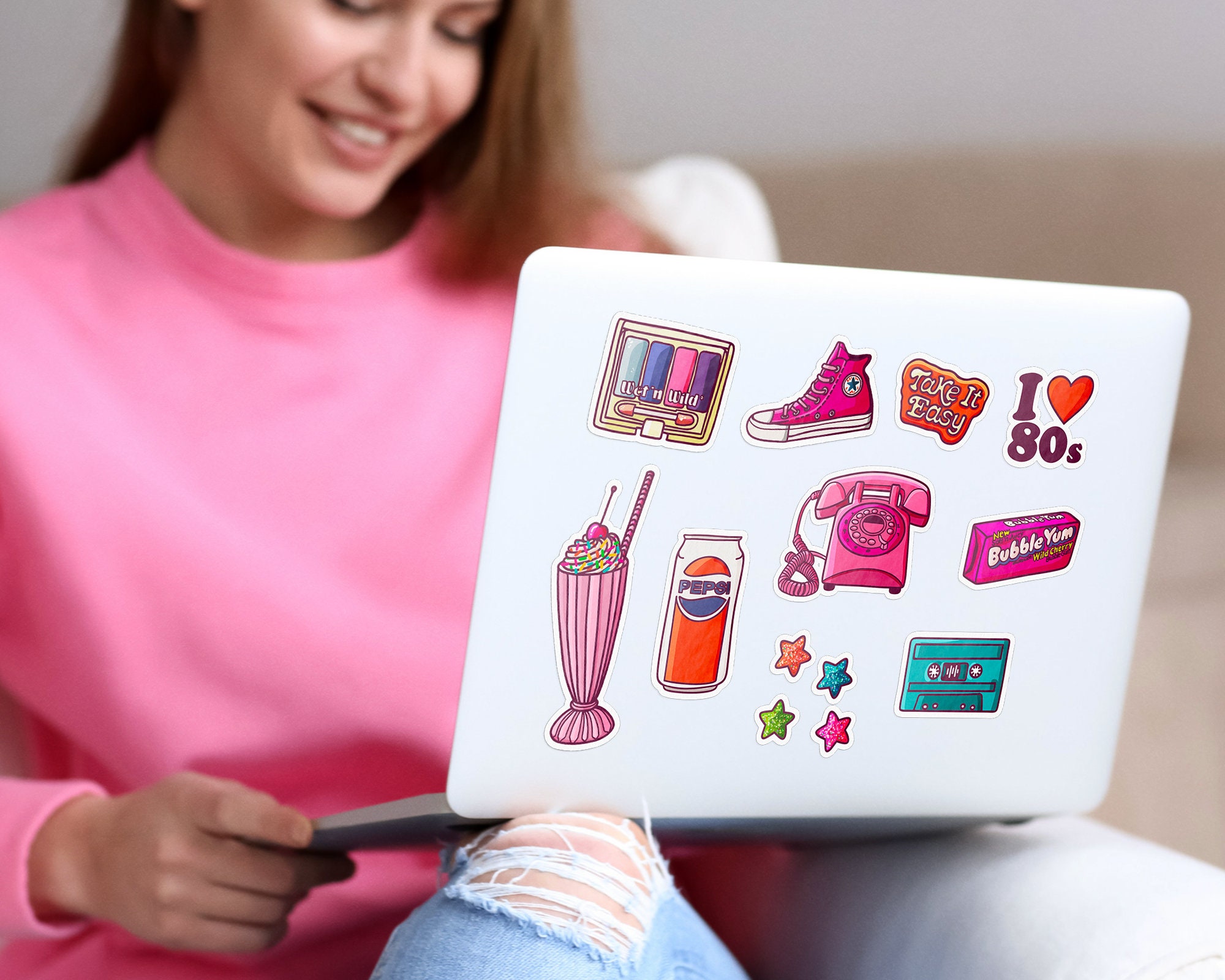 80s Stickers 80's Aesthetic Sticker Pack Grl Pwr Sticker - Etsy Canada