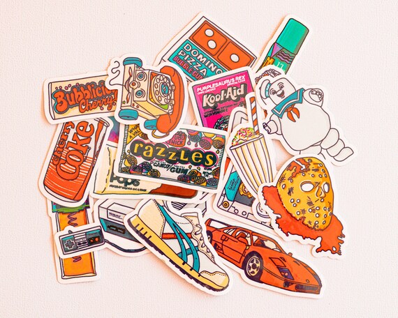 Cool 80s Aesthetic Nostalgic Stickers 80s Bumper Sticker - Etsy